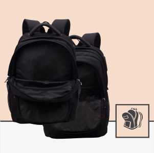 Buy Leeds 33L Black Laptop Backpack Bag Manufacturer